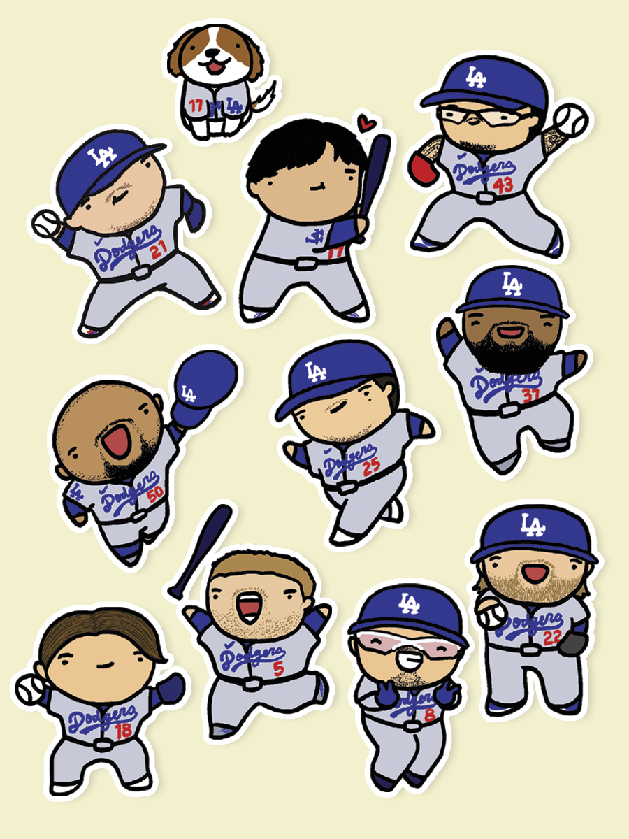LA Dodgers Sticker Pack – Jimindraws